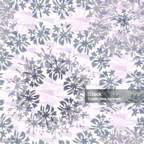 추상 꽃 형상 원활한 패턴 열 대 꽃과 삼각형의 모자이크와 함께 섬유 운동복 수영복 종이 웹 의류에 대 한 가벼운 파스텔에 Psychodelic 패턴입니다 0명에 대한 스톡