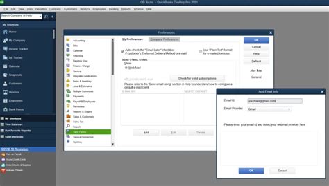 QuickBooks Email Setup How To Configure Outlook Webmail