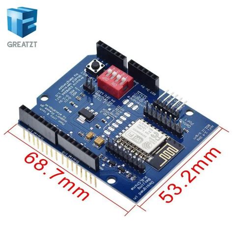 Esp8266 Esp 12e Uart Wifi Wireless Shield Development Board For Arduino