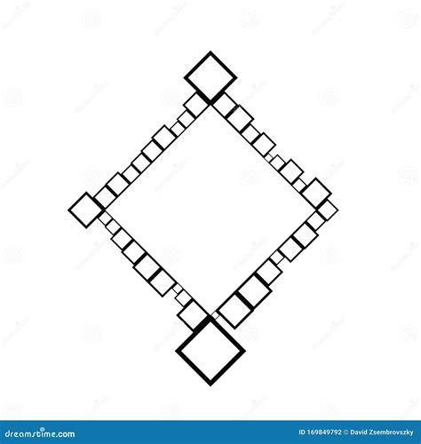 Minimal Geometrical Modern Diagonal Square Badge Design Element Stock Vector Illustration Of