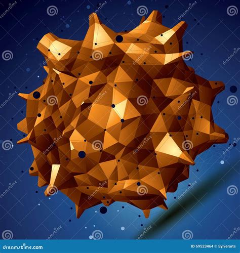 Vector Digital 3d Abstraction Lattice Geometric Polygonal Element