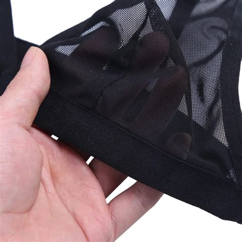 Free Shipping Lingerie Soft Sheer Mesh Triangle Bralette Jkp1370