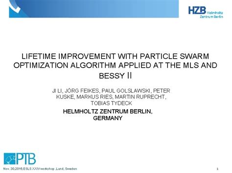 Lifetime Improvement With Particle Swarm Optimization Algorithm Applied