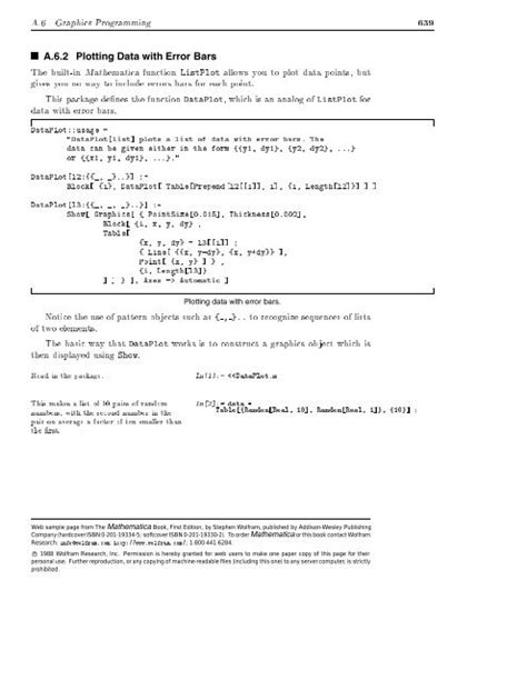 A62 Plotting Data With Error Bars Wolfram Research