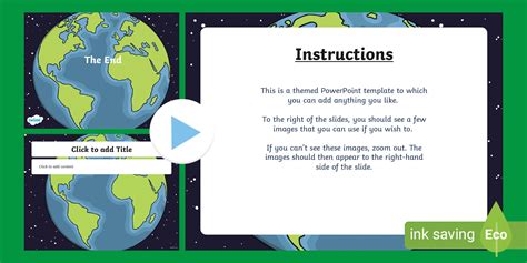 Globe Powerpoint Template Geography Lessons Twinkl Resource