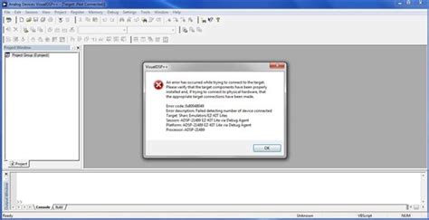 failed detecting number of device connected qanda visualdsp development tools engineerzone
