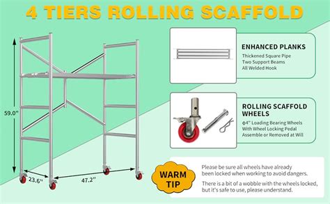 Scaffolding Work Platform Rolling Scaffolding With Wheels Scaffold For Building Construction