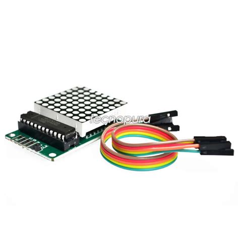 Display Matriz De Puntos Led 8x8 Controlador Max7219 Arduino Tecnopura