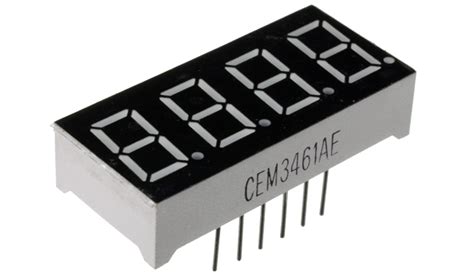 4 digit 7 segment display common cathode 15x30mm electronica hi fi