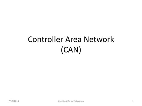 Ppt Controller Area Network Can Powerpoint Presentation Free Download Id1749444