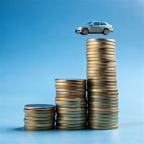 increasing stack of coins finance concept premium ai generated image