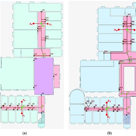 Link Node Model Of An Indoor Map 5 A The Link Node Model Of The