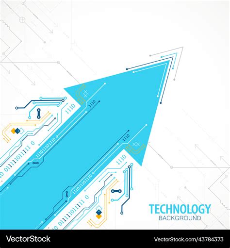 Abstract Technology Circuit Board Communication Vector Image