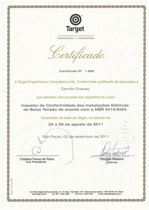 Certificate Inspector Elec Installations Pdf