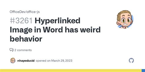 Hyperlinked Image In Word Has Weird Behavior · Issue 3261 · Officedev