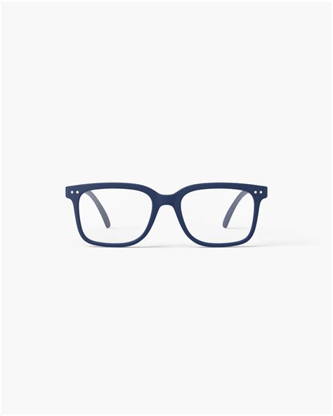 L Navy Blue Trendy Rectangular Blue Glasses Izipizi