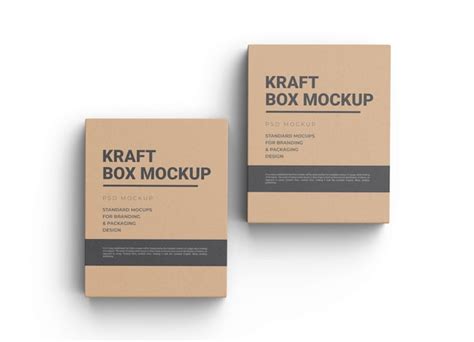 골판지 크래프트 상자 포장 프로토 타입 Psd 제품 프리미엄 Psd 파일 골판지 크래프트 상자 포장 프로토 타입 Psd 제품 프리미엄 Psd 파일