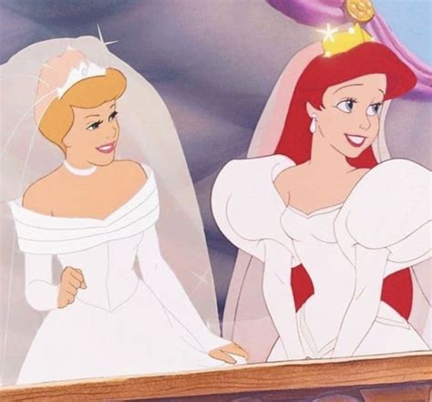 Ariel And Cinderella Disney Princess Art Disney Female Characters
