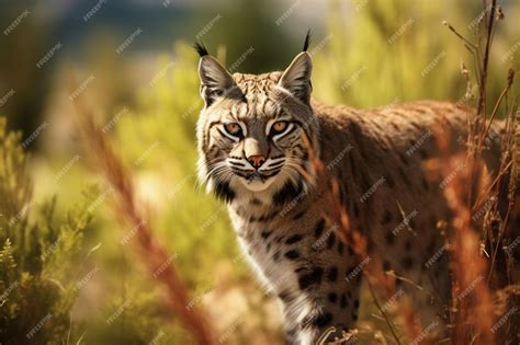 Premium Photo A Bobcat In Its Natural Habitat Looking Beautiful