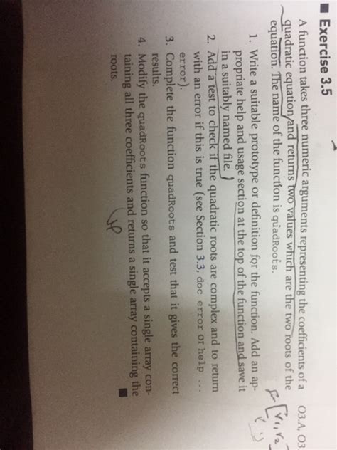 Solved Exercise 35 A Function Takes Three Numeric Arguments