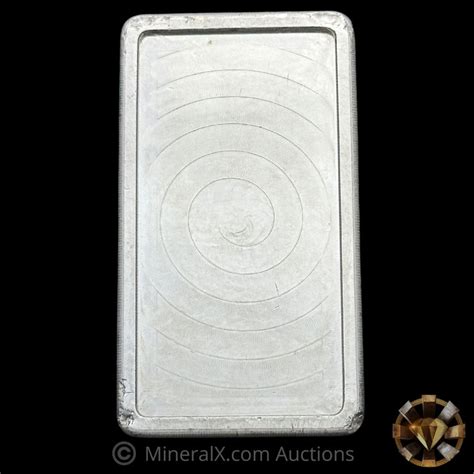 10oz Academy Vintage Silver Stacker Bar Mineralx