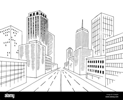 Simple Cityscape Drawing