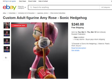 Adult Amy Rose Figurine Rawfuleverything