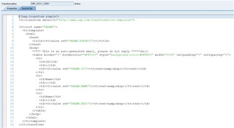 How To Dynamically Generate Email Body Using Xsl Transformation