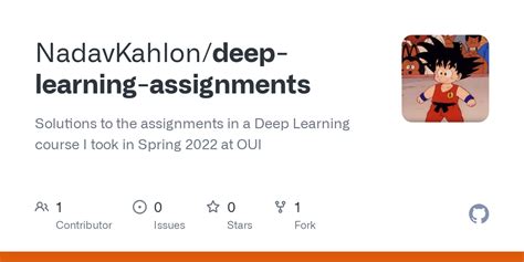 GitHub NadavKahlon Deep Learning Assignments Solutions To The Assignments In A Deep Learning