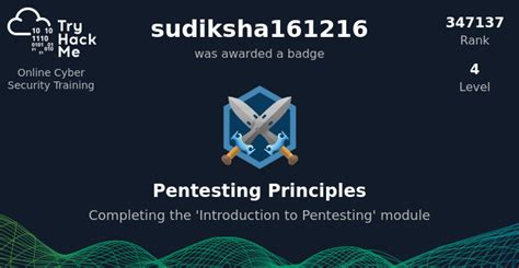 Tryhackme User Badge