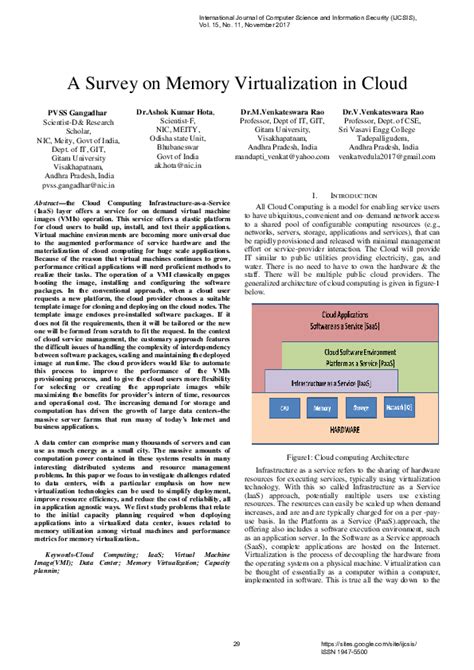 Pdf A Survey On Memory Virtualization In Cloud