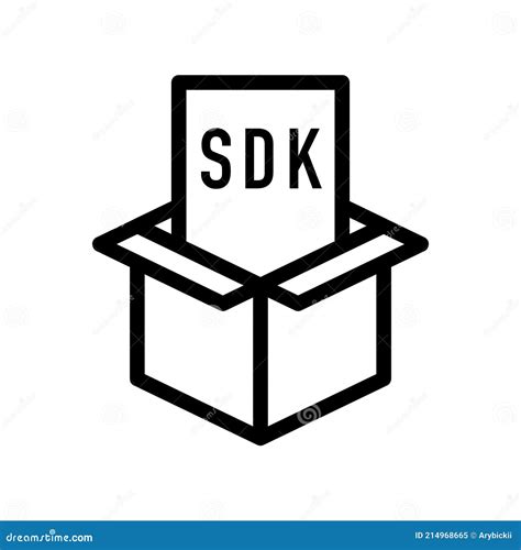 SDK Icon Vector Stock Vector Illustration Of Business