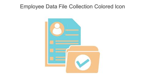 employee data file collection colored icon in powerpoint pptx png and