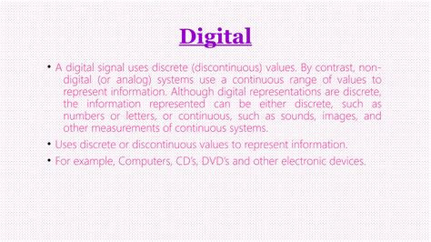 Analogue And Digital Odp