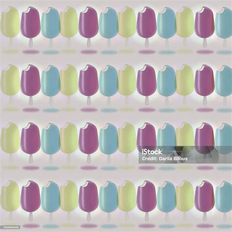 식욕을 돋우는 맛있는 아이스크림 막대기 초콜릿 장식 많은 수 밝고 다채로운 부드러운 배경 0명에 대한 스톡 벡터 아트 및 기타 이미지 Istock