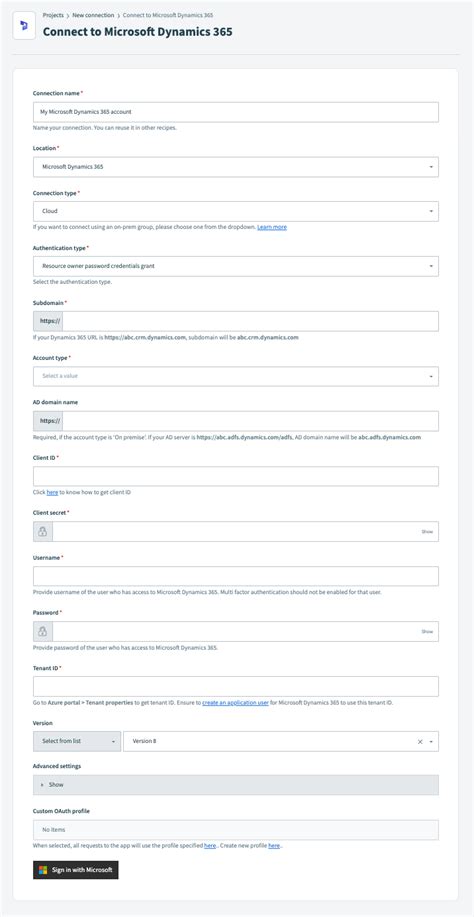 Workato Connectors Microsoft Dynamics 365 Workato Docs