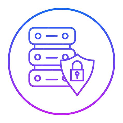 Premium Vector Database Security Vector Illustration