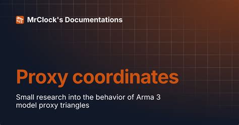 Proxy Coordinates Mrclock S Documentations