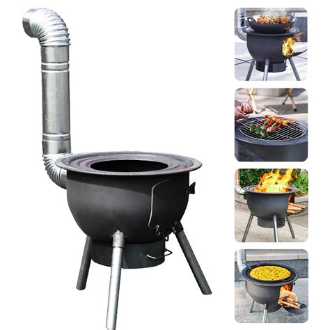 Buy Multifunction Wood Burning Stove With Grill Racklarge Portable