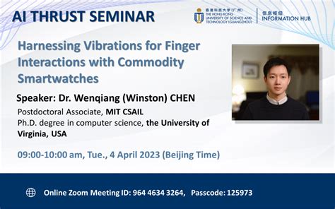 Ai Thrust Seminar Harnessing Vibrations For Finger Interactions With Commodity Smartwatches