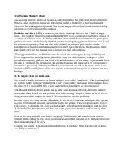The Working Memory Model Inhtinking Docx The Working Memory Model The Working Memory Model