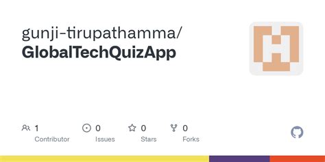 github gunji tirupathamma globaltechquizapp