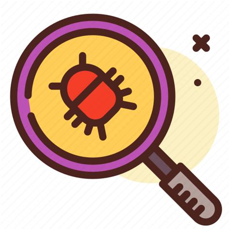Bug Insect Magnify Scan Virus Icon