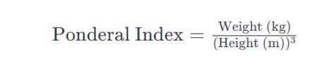 Ponderal Index Calculator Calculator Doc