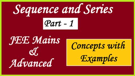 Iit Jee Arithmetic Progression Maths Concepts With Examples Iit Jee Mains And Advanced