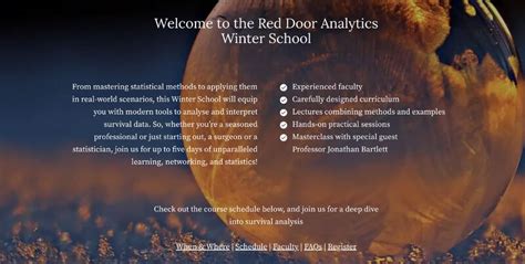 Red Door Analytics On Linkedin Welcome To The Red Door Analytics Winter School Red Door Analytics