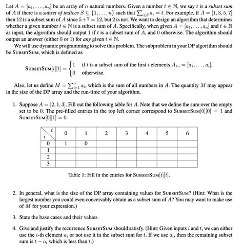 Solved Let A A1 An Be An Array Of N Natural Numbers Chegg Com