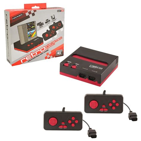 Retro Bit Retro Entertainment System For Nes Games Black Red