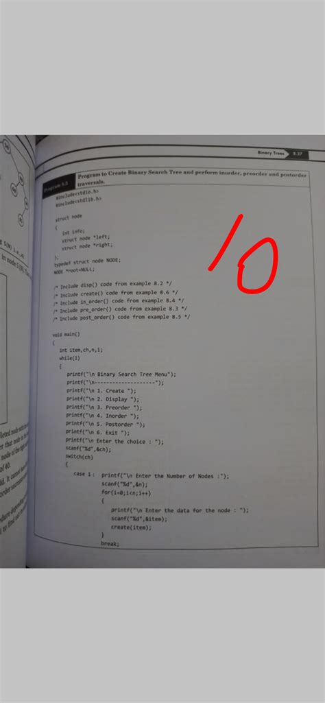 Ds Lab Exam Thanks For Binary Trees8 Drogram To Create Binary