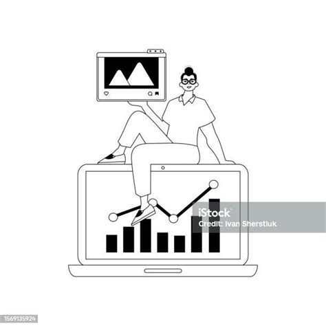 남자 사진 및 문제 그래프 소셜 네트워크 정착 Moonshine과 수건 선형 방식 트렌디한 스타일 벡터 일러스트레이션 거리에 대한 스톡 벡터 아트 및 기타 이미지 Istock